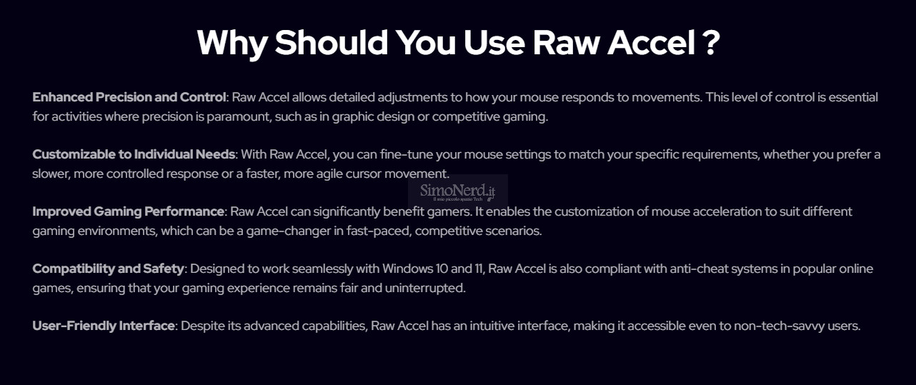 RAW ACCEL | SimoNerd.it